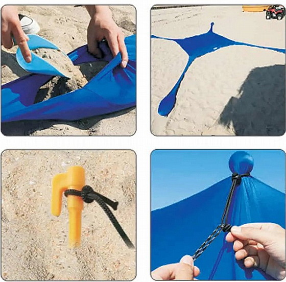 באלי buy - קנייה חכמה מתחילה כאן | ציליית חוף גודל M צבע כחול 2.10X2.10 מטר CLIMEX CL-620 ...