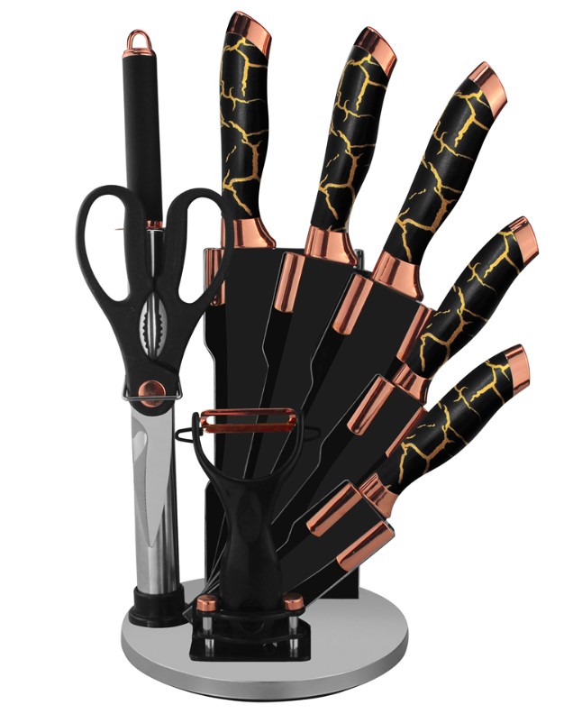 באלי buy - קנייה חכמה מתחילה כאן | סט 8 סכינים איכותי + בסיס מסתובב ...